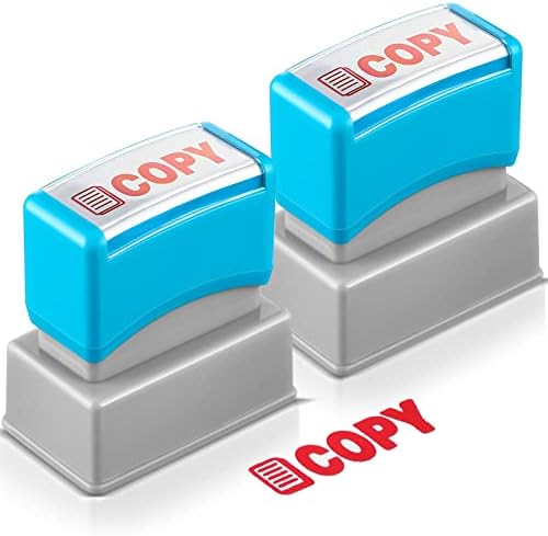 Amazon.com : Crtiin 2 Pcs Copy Self Inking Stamps Pre Inked Office ...