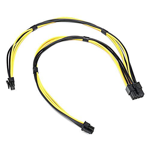 BIG BOOM® 37cm Graphics Card Power Cord 1 Pcs Dual 6 Pin to 8 Pin PCI-E ...
