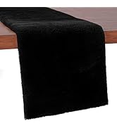 Amazon.com: duduta Pink Faux Fur Christmas Table Runner 48 inches Long ...