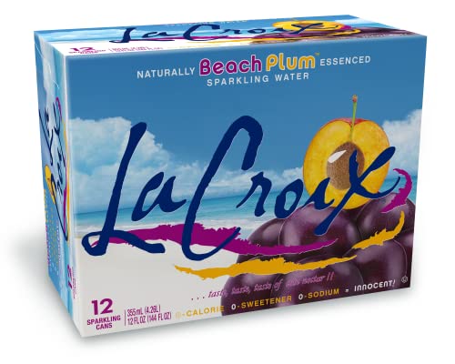 Snapklik.com : LaCroix Sparkling Water, Beach Plum, 12 Fl Oz
