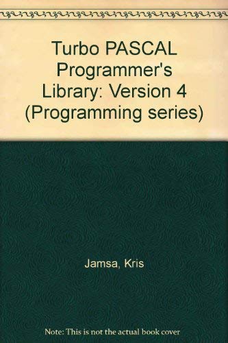 Amazon | Turbo Pascal Programmer's Library (Programming series) | Jamsa, Kris A., Nameroff ...