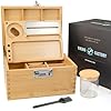Viking Factory® Large Lockable Bamboo Storage Box with Combination Lock ...