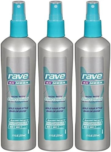 Amazon.com : rave Scented Hair Spray, 4X Mega Hold for for Long Lasting ...