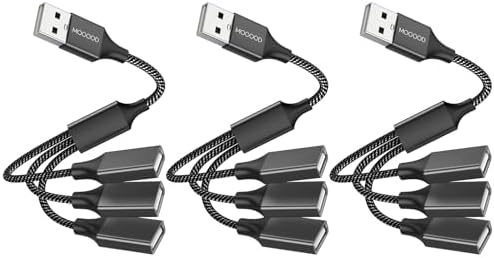 Amazon.com: MOGOOD USB 3 Port Splitter Cable, USB Type B Splitter 1 ...