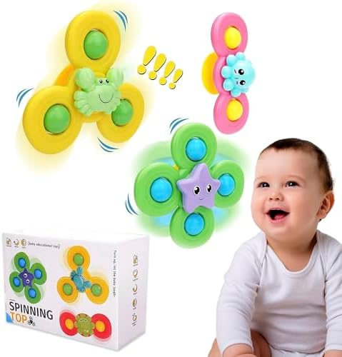 Buy Wembley Baby Products Bath Toys 3 PCS Insect Suction Cup Spinner ...