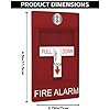 Pznen Fire Alarm Single Toggle Wall Plate 1 Gang Light Switch Cover ...