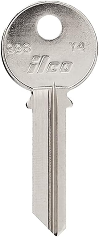 Ilco 998GA-Y78 Key Blank Original-Shaped Bow Nickel Plated Brass 6 Pin ...
