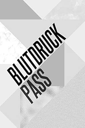 Amazon.com: Blutdruck Pass: DIN A5 • Blutdruckpass • Langzeitmessung ...