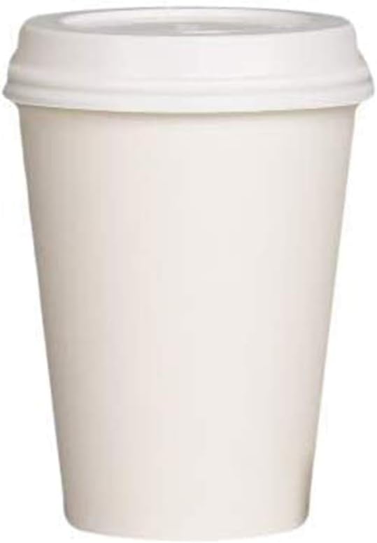 50 x 12oz White Paper Single Walled Coffee Cups & White SIP LIDS ...