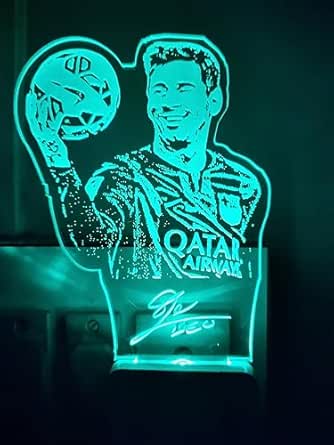 Buy Footballer's Photo Night Light Lamp Engraved Night Light with ...