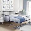 Amazon.com: Lexicon Constance Metal Daybed with Trundle in Navy Blue ...