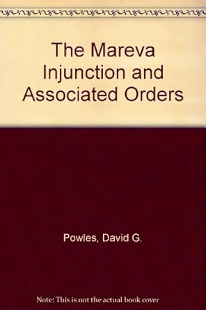 Amazon | The Mareva Injunction and Associated Orders | Powles, David G. | Law