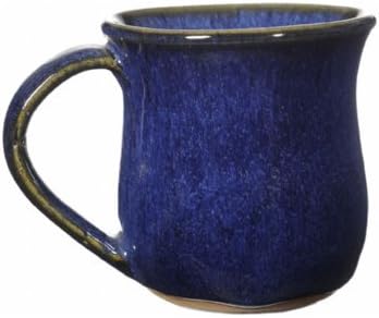 Amazon.com: ALWAYS AZUL POTTERY 14 Oz. Mug in Dark Blue Glaze - Large ...