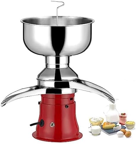 HYQNG Electric Fresh Milk Cream Separator for Cow Milk 50L/H Milk and ...