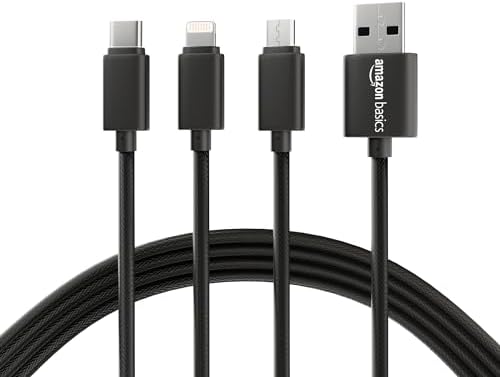 amazon basics 3-in-1 USB Fast Charging Cable | Multipurpose Cord Type C ...