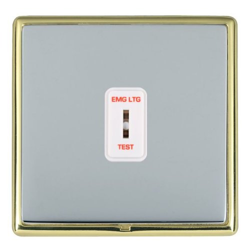 Hamilton Linea-Rondo CFX Polished Brass/Bright Steel 1 Gang 2 Way Key ...