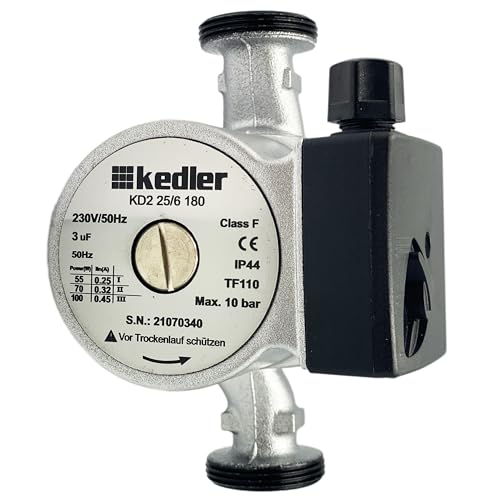 Kedler - Umwälzpumpe, Heizungspumpe 25-40, Förderhöhe 4m,...