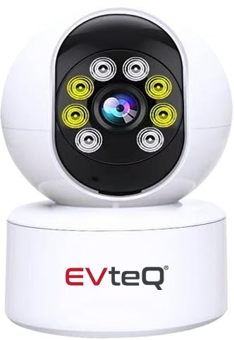 Buy EVteQ 360° 1080P Full HD Security Camera, Human Detection, Motion ...