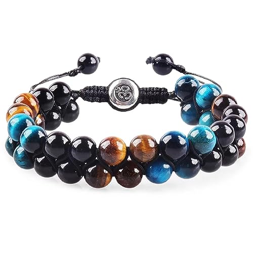 Amazon.com: Triple Protection Bracelet for Women/Men, Double Row Hand ...