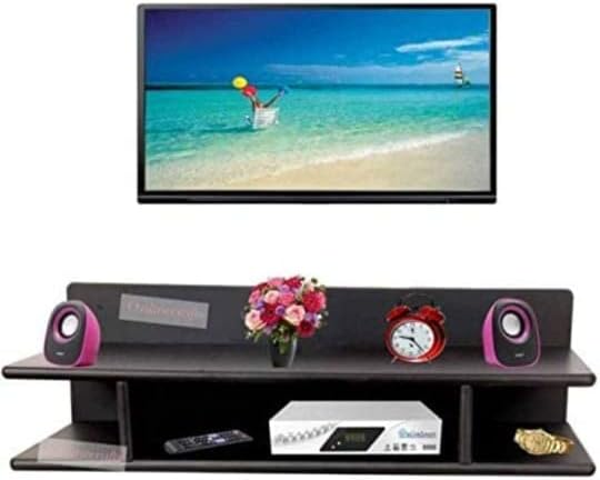 VOLDMART Engineered Wood,WiFi Router,Wall Shelf,Storage Shelf,Tv ...