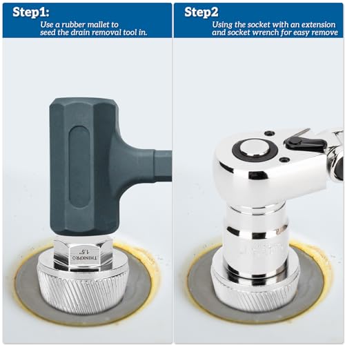 Snapklik.com : THINKPRO 1.5 Silver Plating Coating Tub Drain Extractor ...