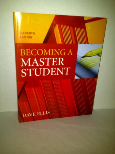 Becoming a Master Student: Ellis, Dave: 9780618752348: Amazon.com: Books