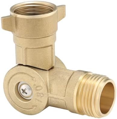 Amazon.com: MEASUREMAN RV 180-Degree Rotating Brass Hose Elbow ...