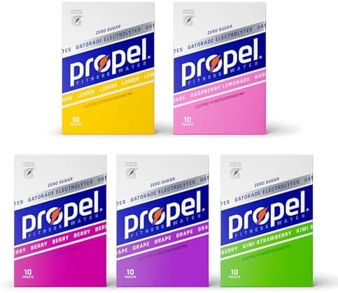 Amazon.com: Propel Powder Packets 5 Flavor Variety Pack – 10 Packets ...