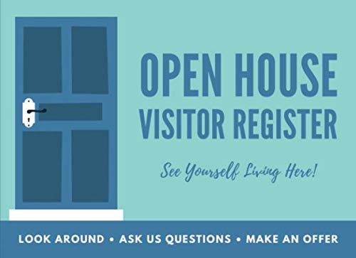 Open House Visitor Guest Register Sign in Book: Registry And Log Book ...