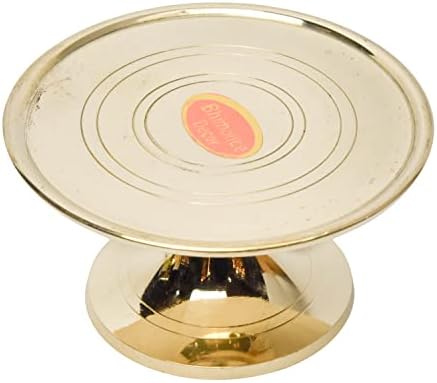 Bhimonee Decor Brass Mukkali Stool | Traditional Pooja Chowki for Home ...