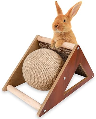 Amazon.com : Rabbit Scratching Pad Toys: 2-in-1 Bunnies Scratch ...