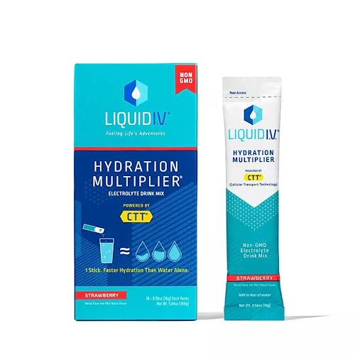 Snapklik.com : LIQUID IV Strawberry Hydration Electrolyte 10 Count