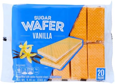Amazon.com: (1) Vanilla Sugar Wafers, 8.46oz - 20 Packs Total Delicious ...