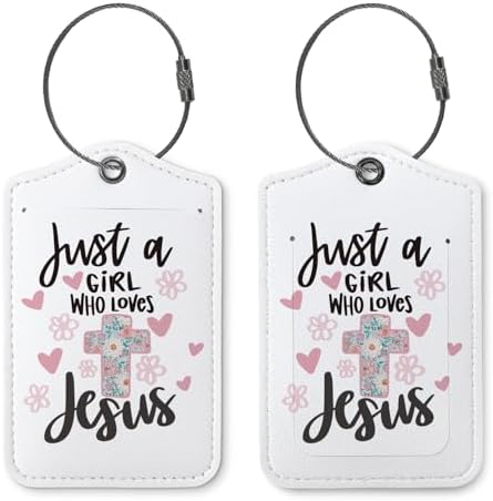 Amazon.com | ZFQ Christian Luggage Tags for Suitcases,2 Pack Baggage ...