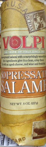 Amazon.com: 2 x 8oz Volpi Sopressata Salami Chub (1 Pound Total) by ...