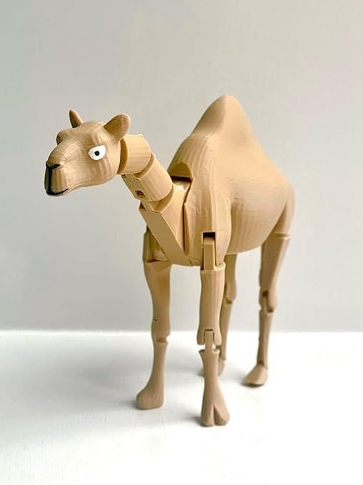 Buy 3D CUBES 3D Printed Articulated Camel Toy Figure | Flexible Desert ...