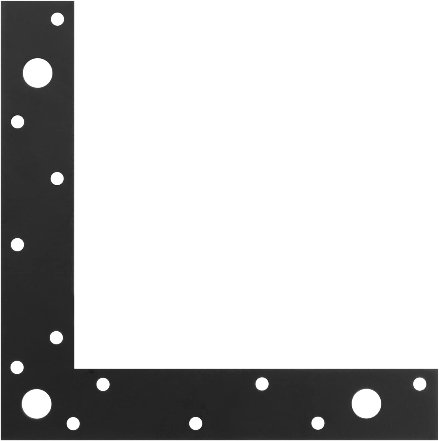 Amazon.com: Joyangy 20pcs Black L Flat Shape Braces Corner Bracket ...