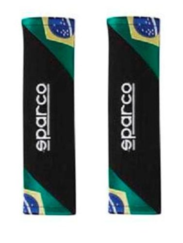 Sparco 01090BR Brazil Flag Seat Belt Harness Pad : Amazon.in: Car ...