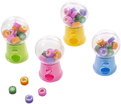 Amazon.com: Ruitutedianzi Mini Fruit Gashapon Eraser Machine Eraser ...