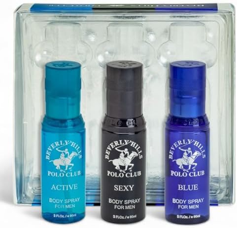 Amazon.com : Beverly Hills Polo Club Men's Body Spray Collection Gift ...