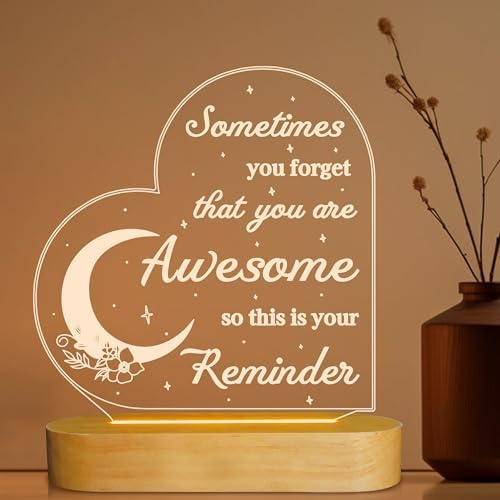 to My Bestie Gifts, 3D Illusion Lamp I Love You Friends Night Light for ...