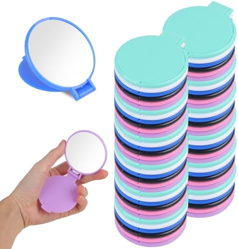 Amazon.com: 50 Pack Mini Compact Mirror Bulk Round Makeup Mirror ...