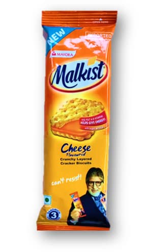 Malkist Cheese Flavoured Crunchy Layered Cracker Biscuit 30g [Unique ...