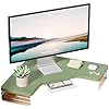 Amazon.com: ROYUMI Corner Monitor Stand Clear Acrylic Leg ＆ Wood Corner ...