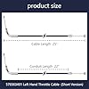 Amazon.com: HASMX 576563401 Left Hand Throttle Cable for Husqvarna ...