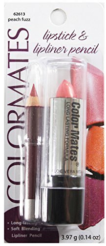 Amazon.com : Color Mates Lipstick with Lipliner Pencil, 62613 Peach ...