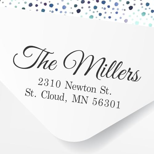 Amazon.com : Personalized Self-Inking Name Stamp YQBOOM Custom Return ...