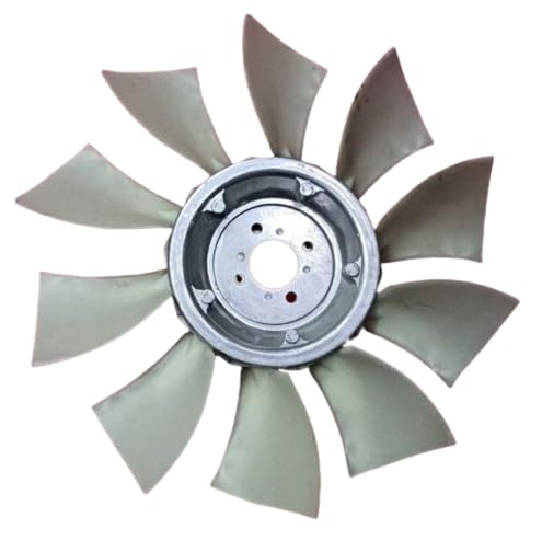 Buy White Plastic 10 Impeller Car Radiator Fan Assembly Blade Fan Leaf ...