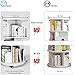 Amazon.com: Nidouillet Rotating Bookshelf, 4 Tier Revolving Bookcase ...