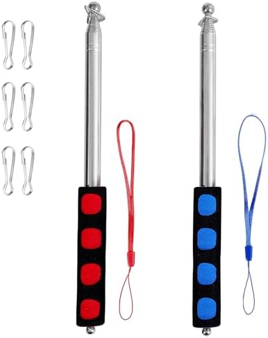 Amazon.com : Difuento 4PCS 6.5ft Tour Guide Flag Pole Telescoping ...